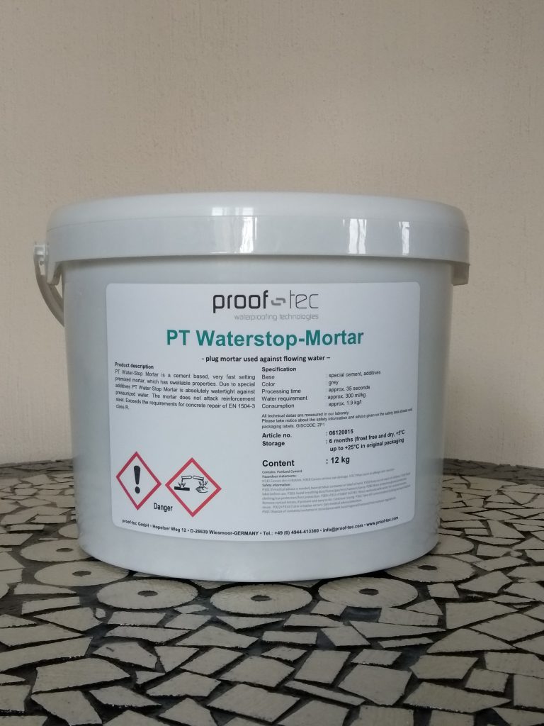PT Waterstop Mortar - Компания ООО Гидрофасадбуд